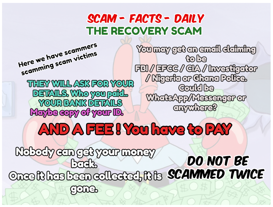 ScamHaters United .. Visit us also on Facebook and Instagram : Scam ...