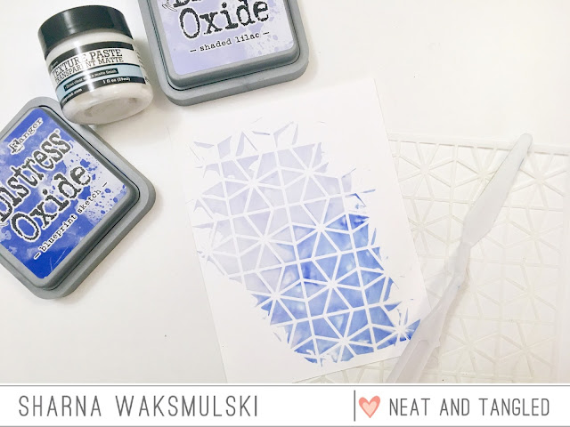 Texture Paste & Stencils (Neat & Tangled) - Cards By Sharna