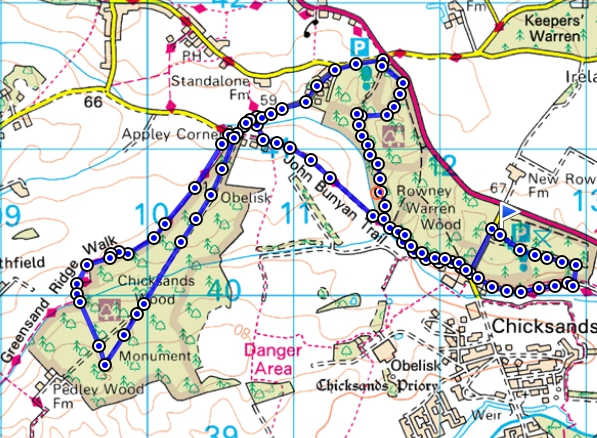 I Don't Do Hills: Chicksands and Rowney Warren