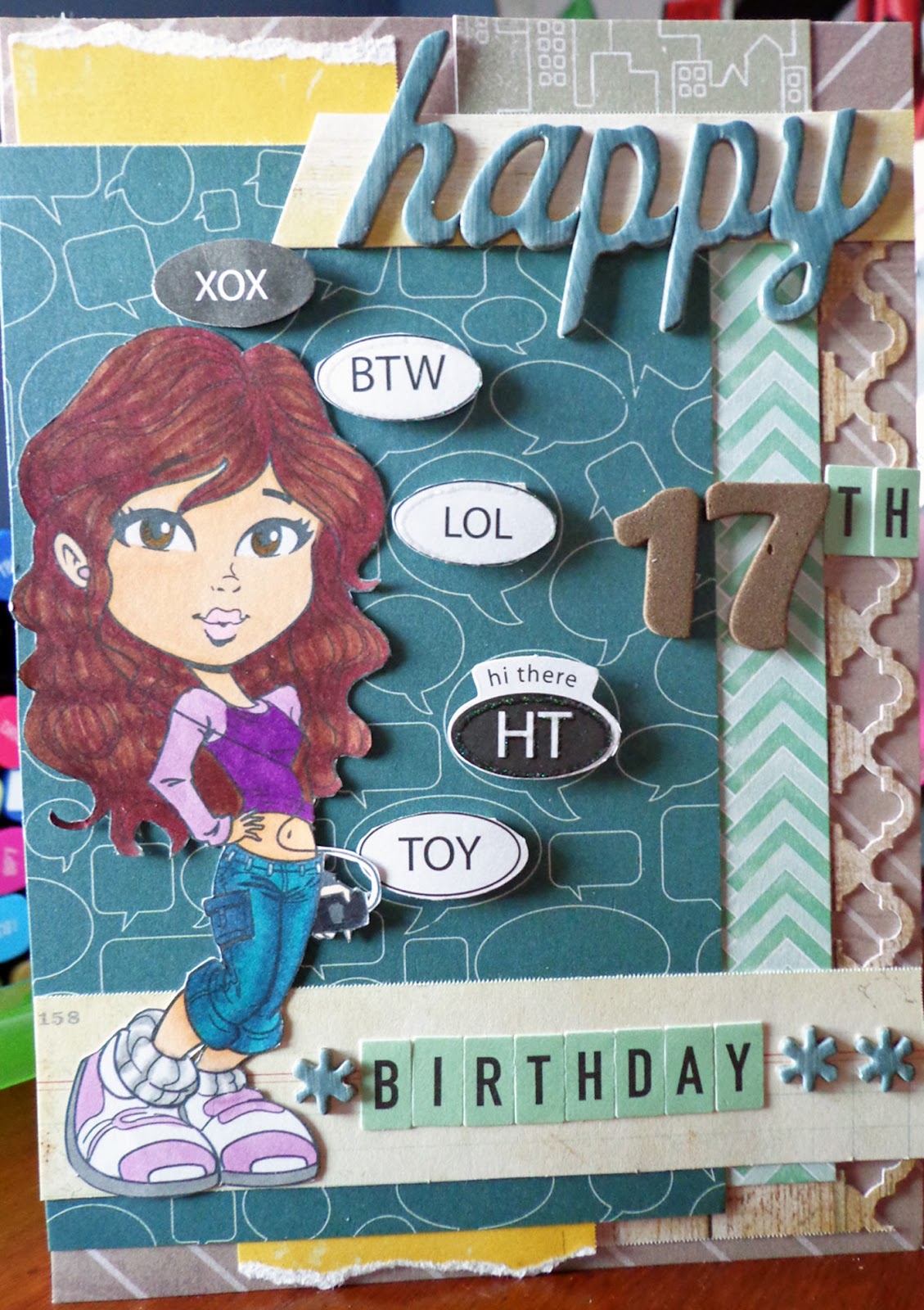 LovetoCreateCards: Happy 17th Birthday Card