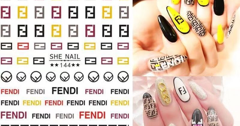Fendi Nail Stickers