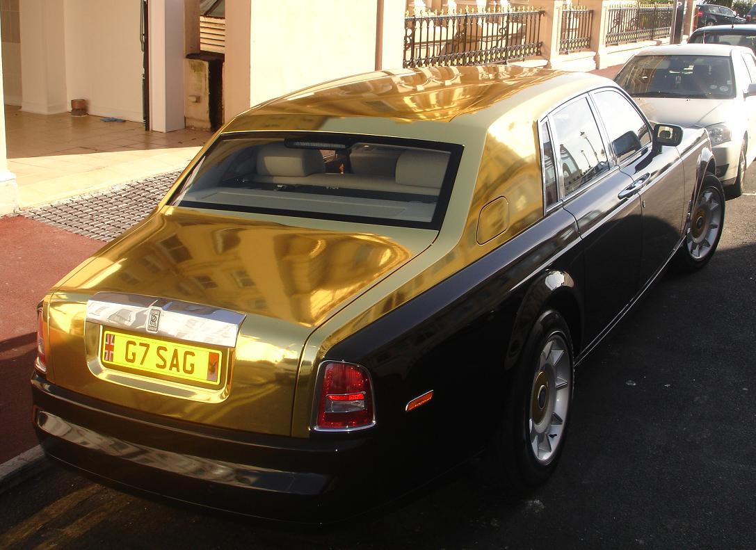 Gold Rolls Royce Phantom | Automobile For Life