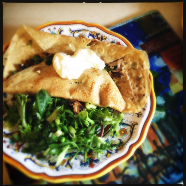 An Open Table: Crêpe with Spring Vegetables