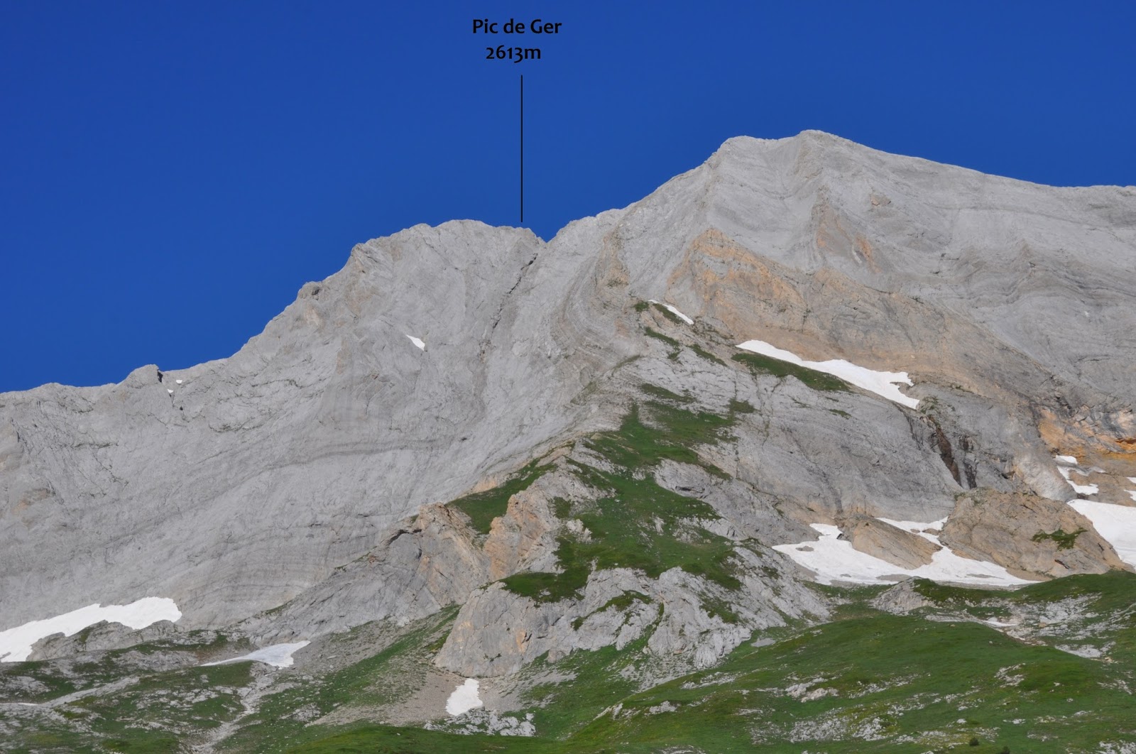 Pic de Ger, 2613m, depuis Gourette.