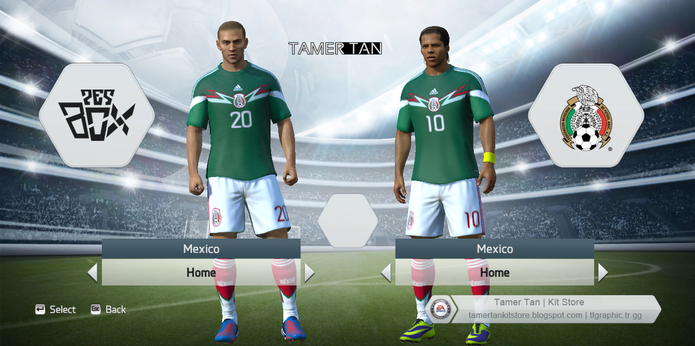 [FIFA 14] México World Cup 2014 Home Kit | Tamer Tan Patch Store