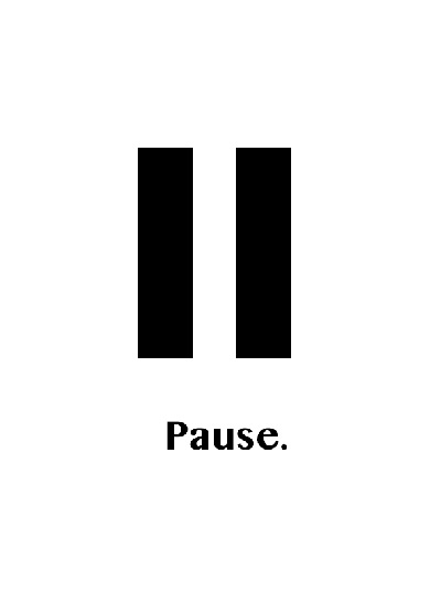 Palavra Escrita: PAUSA