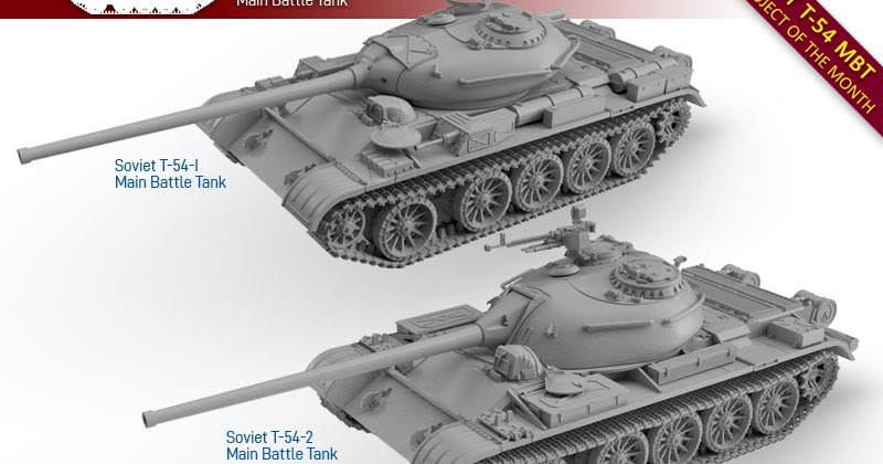 Wargame News and Terrain: Rubicon Models: Plastic 1/56 Soviet T-54 ...