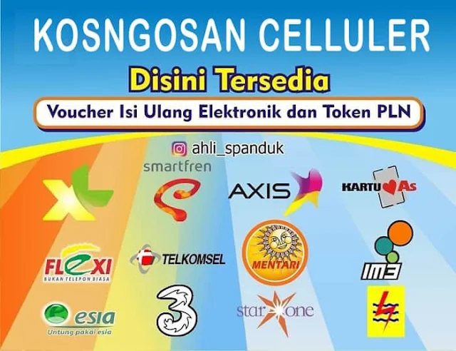 25 Desain Spanduk Jualan Pulsa yang Keren - KOSNGOSAN