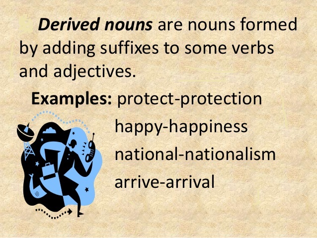 АНГЛИЙСКИ КАТО ЧУЖД ЕЗИК: Производни съществителни имена (Derived Nouns)