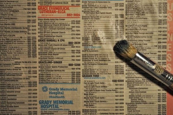 Scraps of Darkness and Scraps of Elegance: Distressed Telephone Book ...