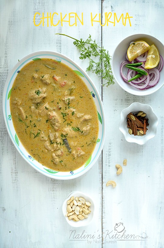Education Recipe For Better Life: Chicken Kurma -South Indian Style ...