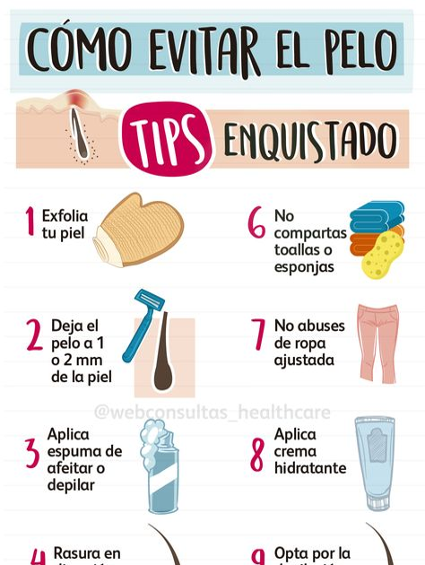 como evitar el pelo enquistado