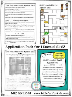 Life of David: 13. God Protected David Against King Saul | Bible Fun ...