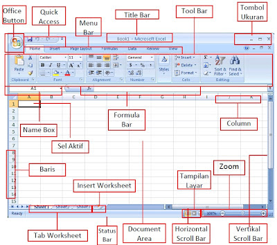 Tampilan Microsoft Excel