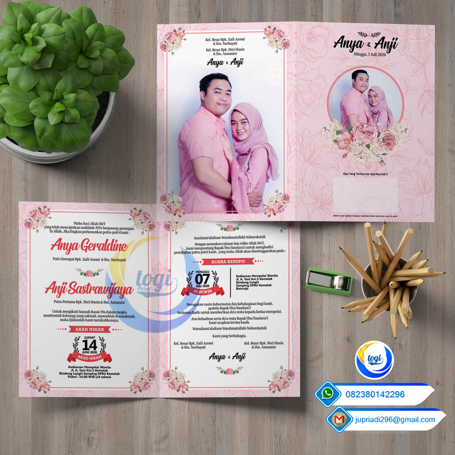 100 Download Template Desain Undangan Pernikahan Custome Elegan Cdr ...