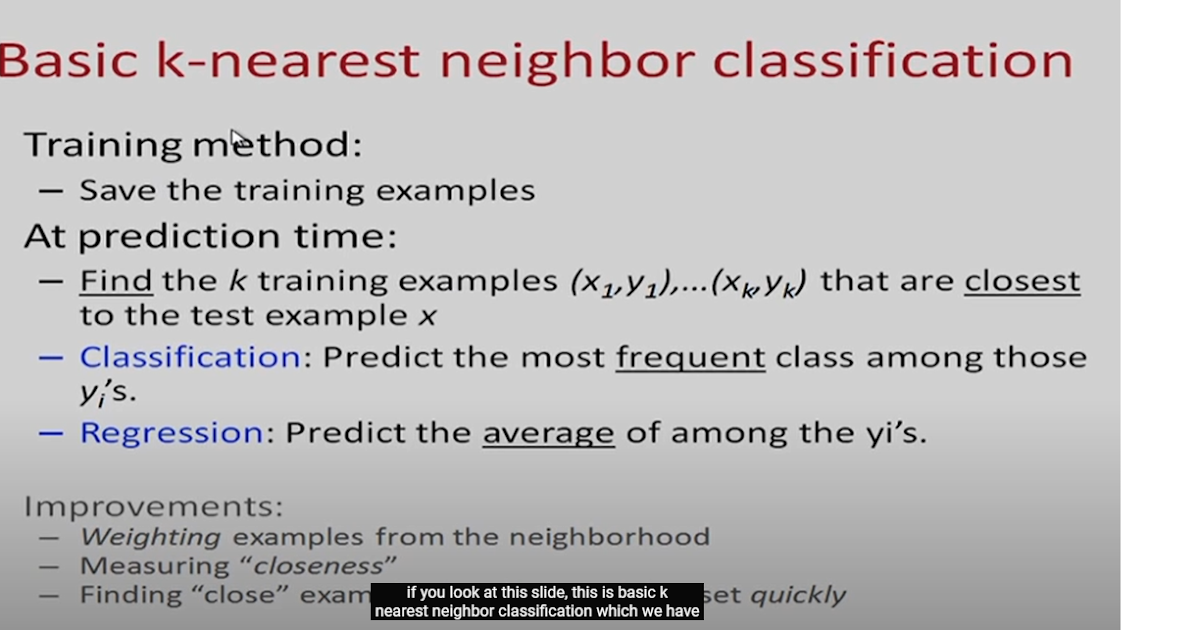 AllAboutNoSQLDatabases: K nearest neighbor classification