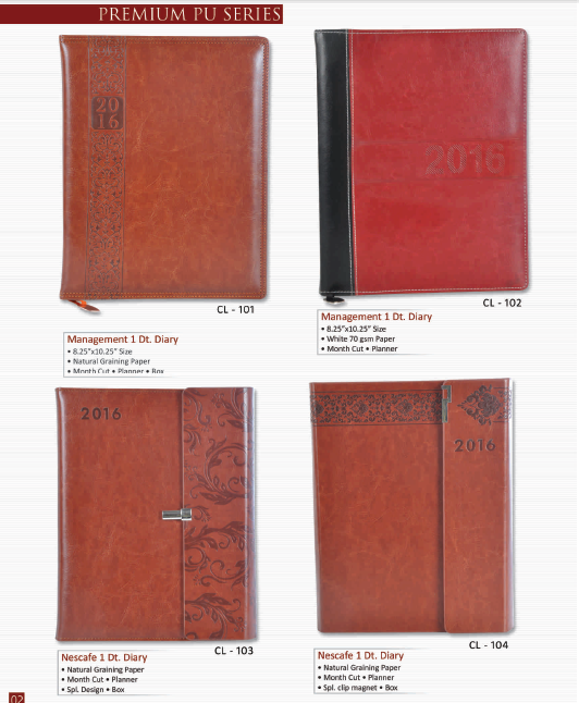 Executive Promotional Diaries With Company Logo. - promotional diaries