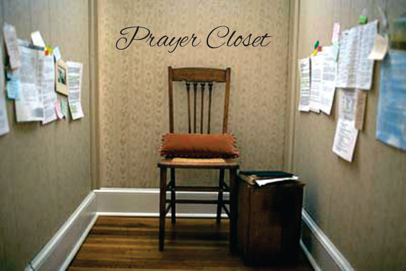 What's On My Heart Today...: Prayer closet
