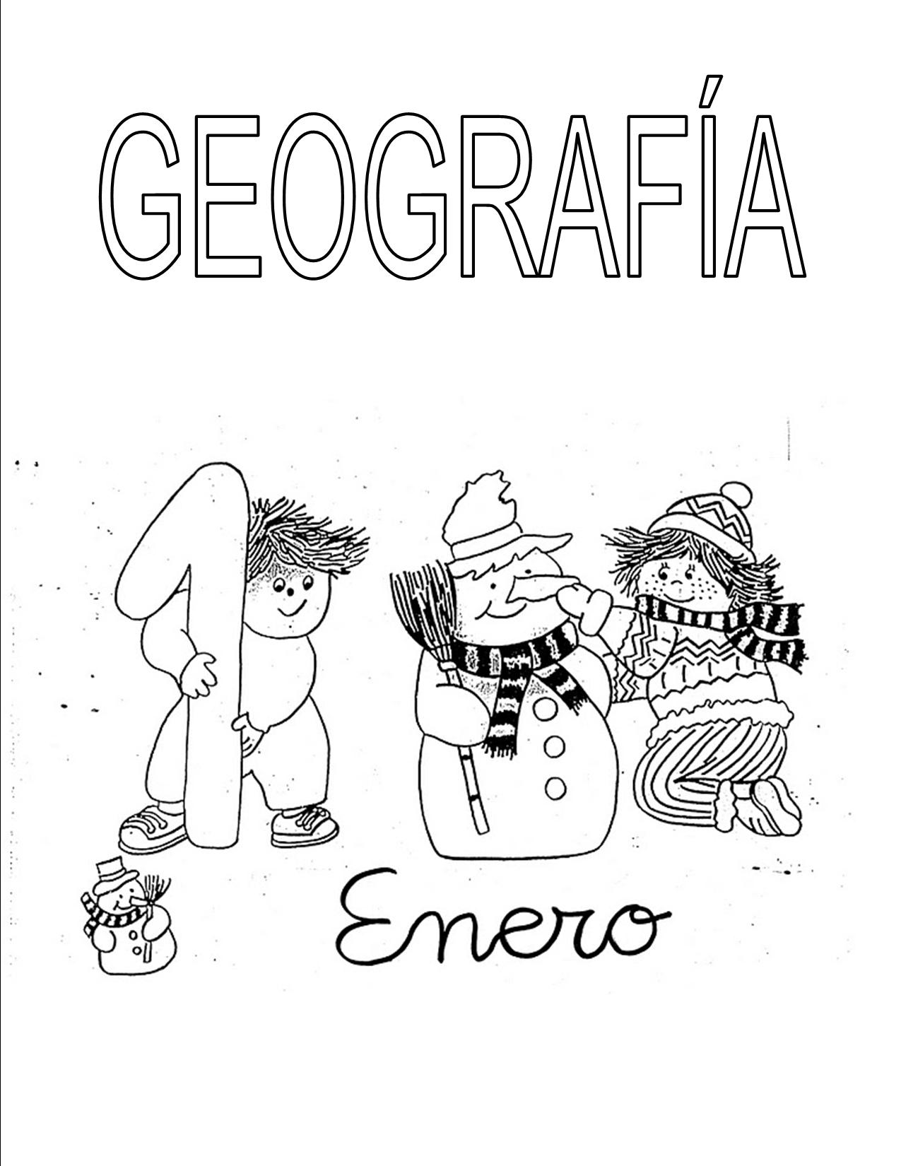 Maestra Mónica Ochoa: PORTADAS ENERO, IMPRIMIR , PEGAR Y COLOREAR ...