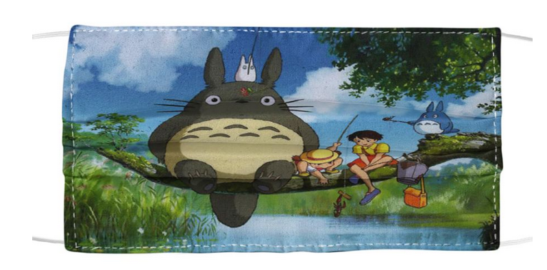 Cloth Face Mask - Fabric Face Mask: My Neighbor Totoro Ghibli Face Mask