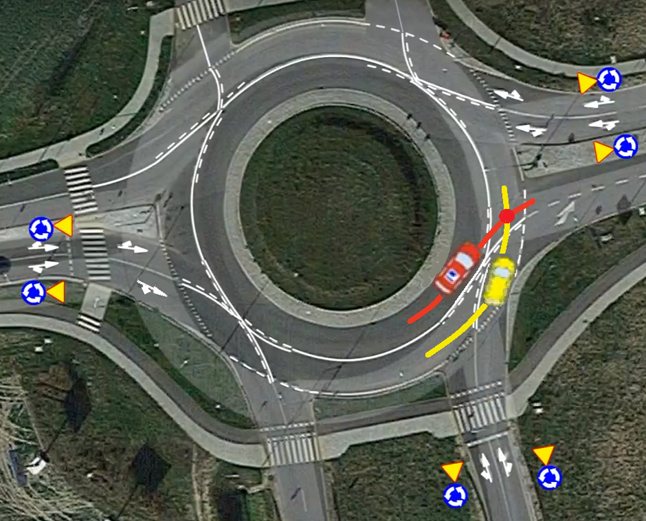 Blog o prawie na drogach : 205. Rondo Otolińska w Płocku . Wadliwe oznakowanie i wypadek