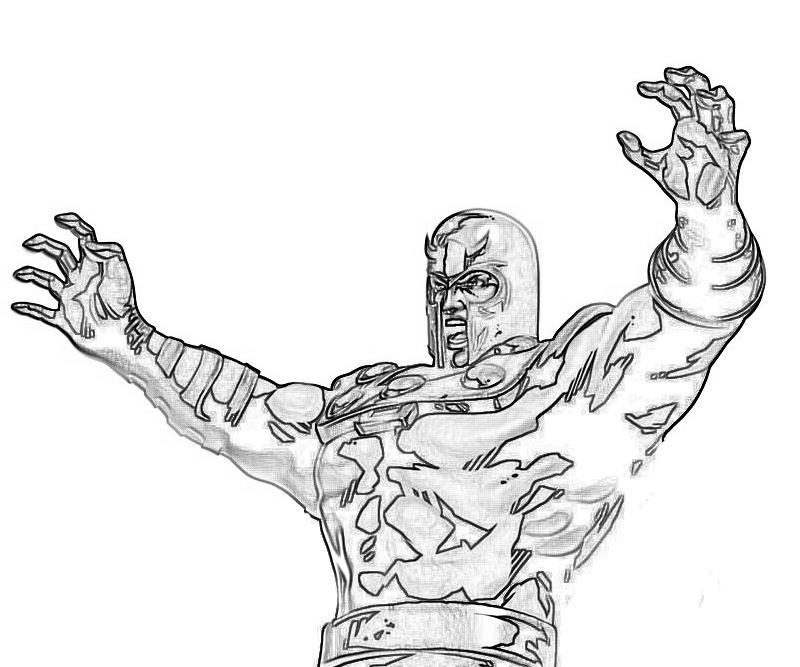 Magneto Marvel Pages Coloring Pages
