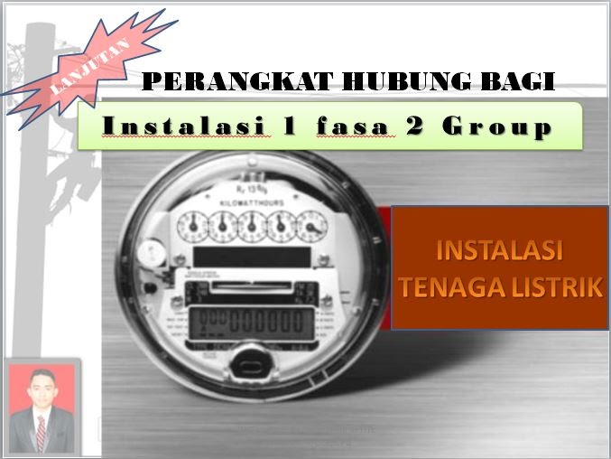 Instalasi listrik 1 fasa 2 group