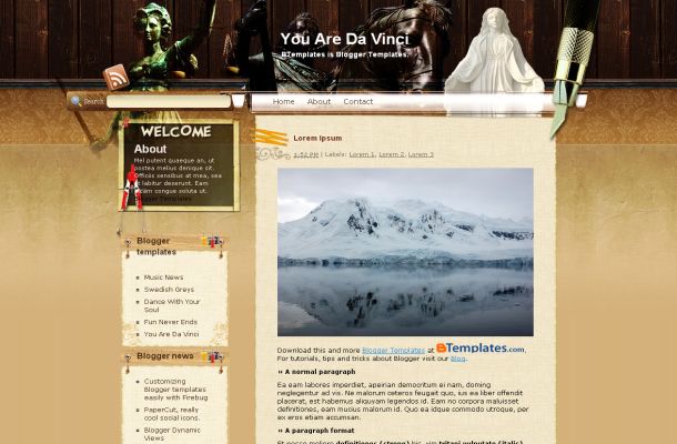 Old Grunge Blogger Layout Template Download