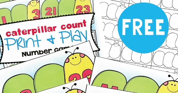 Caterpillar Count - a Free math activity | From the Pond