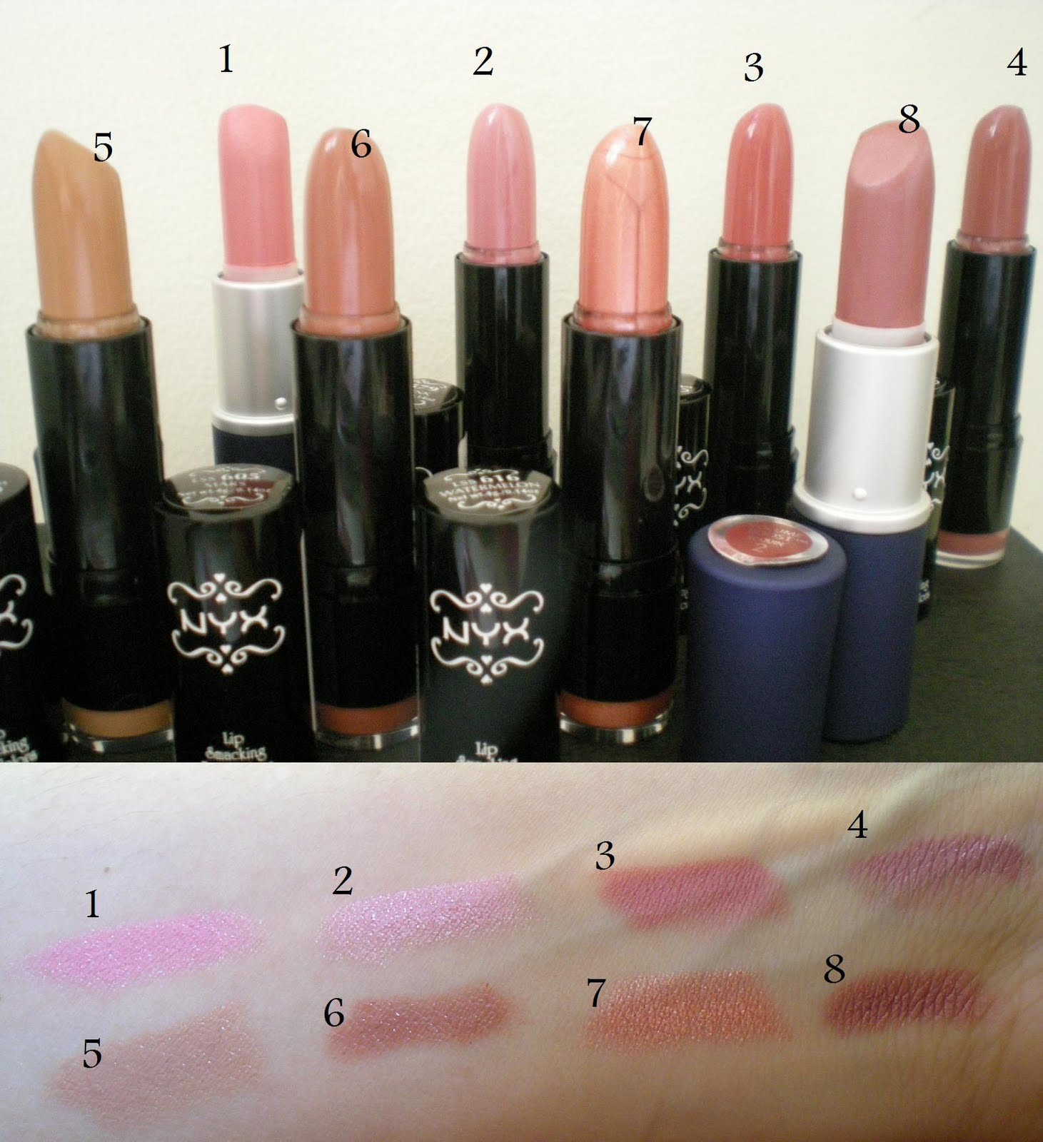 El Blog de Canca: 10 Labiales: NYX, Collection 2000 y essence