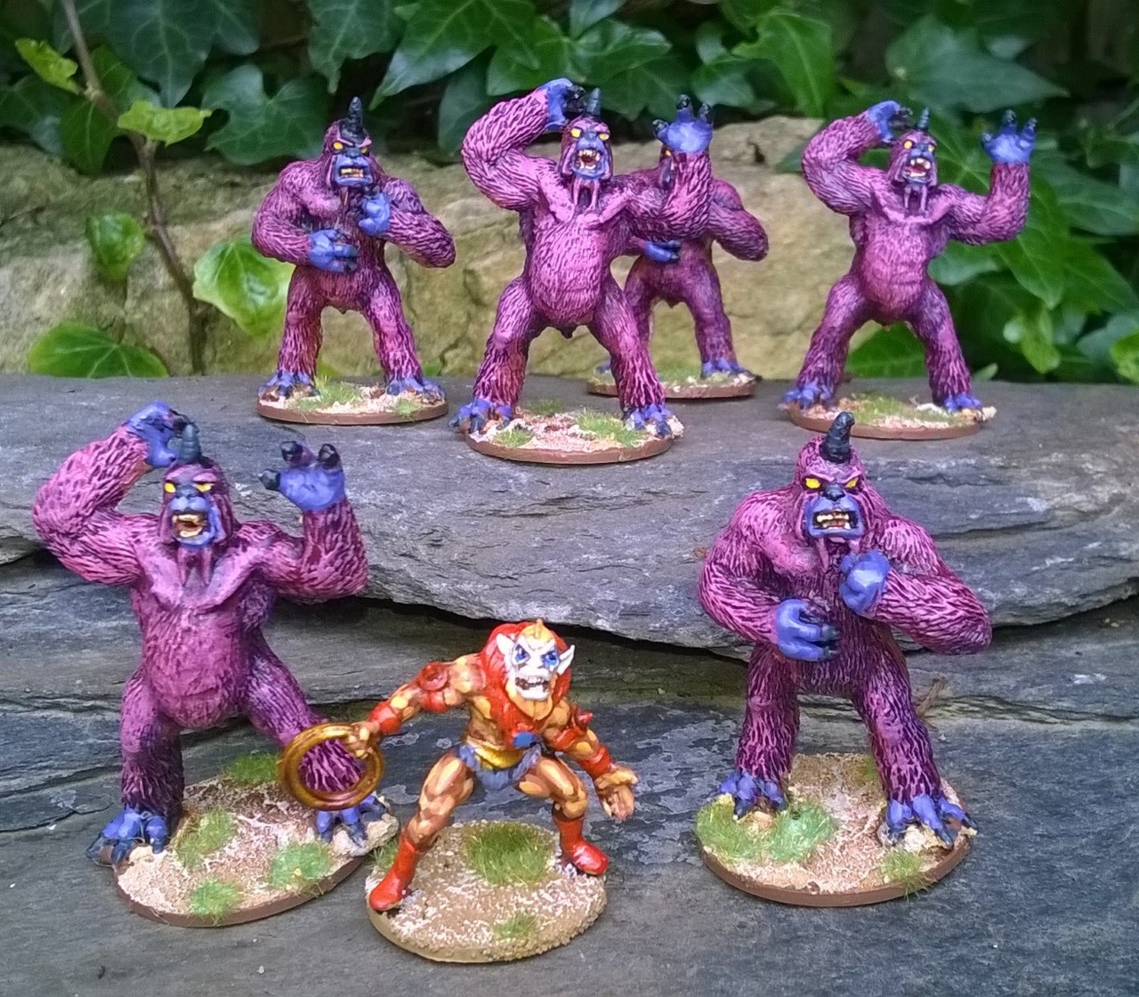 Shadow Beasts and Horde troopers painted