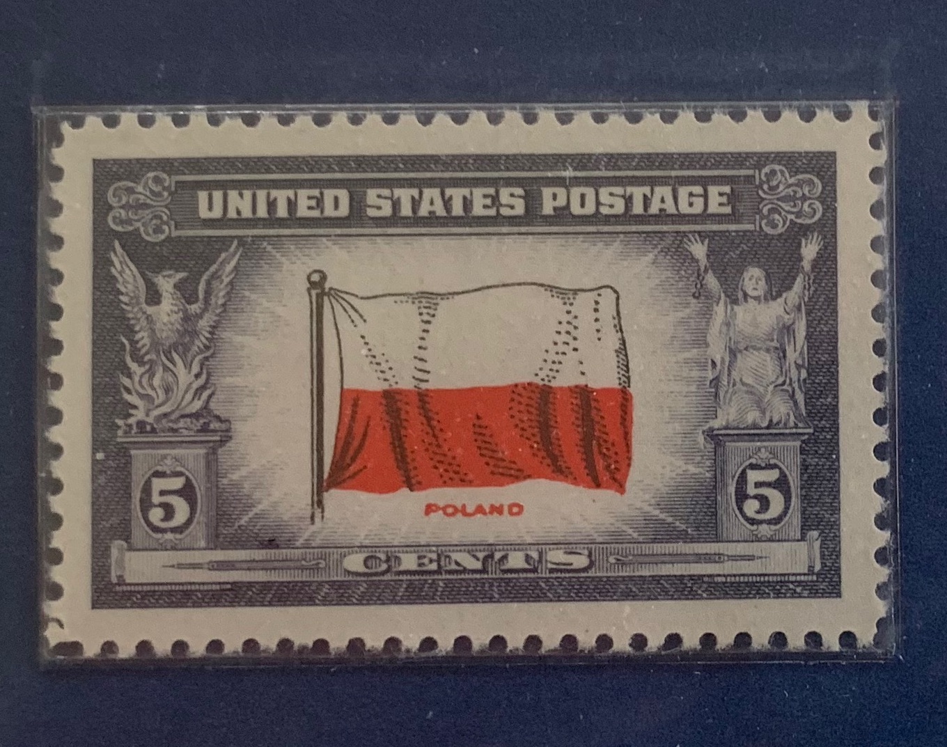 Successful Teaching: First US Multicolored Stamp