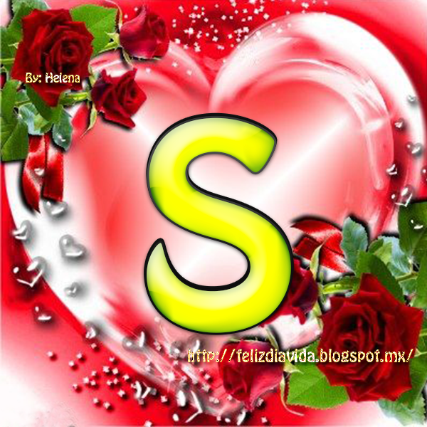 Iniciales Nombres y Más: Hermoso corazón con iniciales