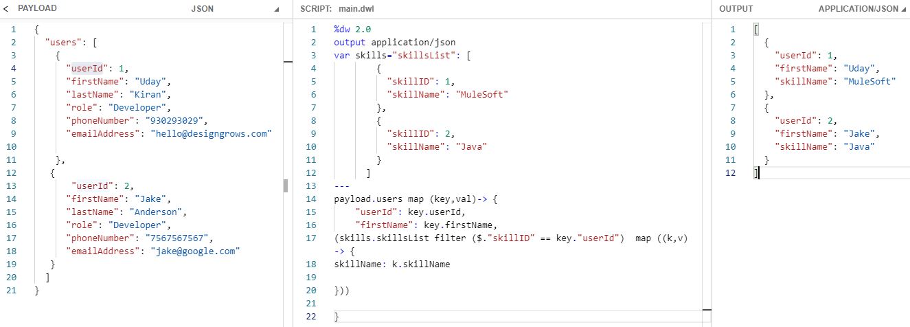 How To Merge Two Json Payload In Mule 4 Dataweave