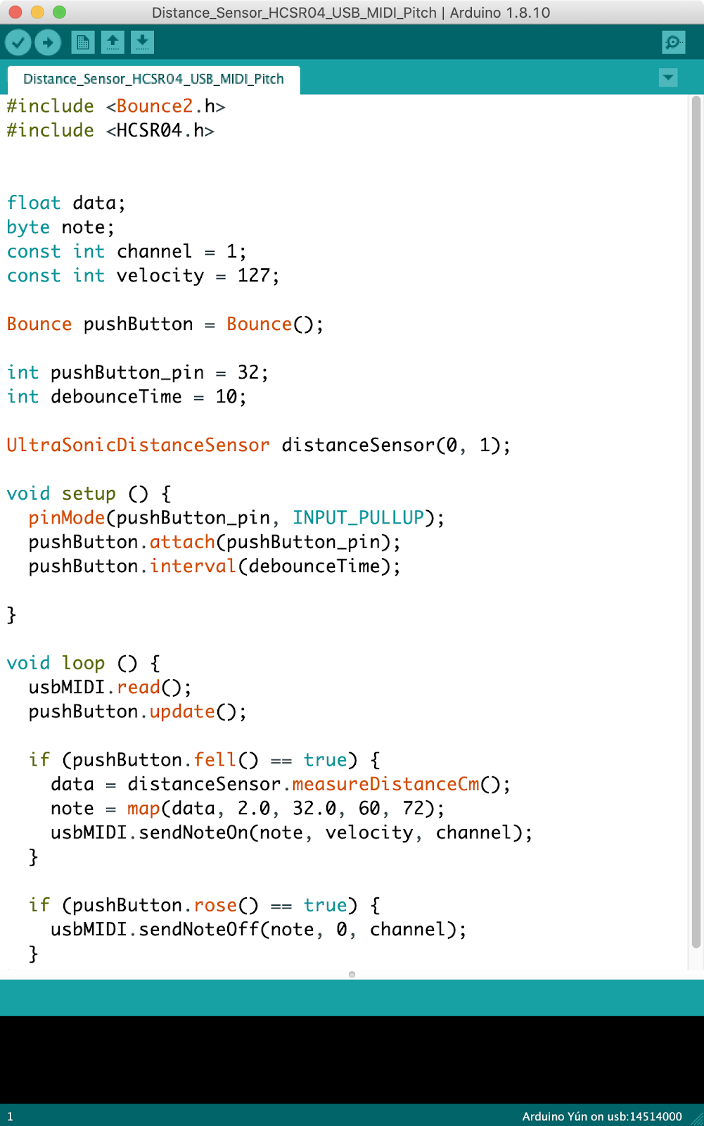 little-scale: Teensy 3.6 with HC-SR04 Distance Sensor