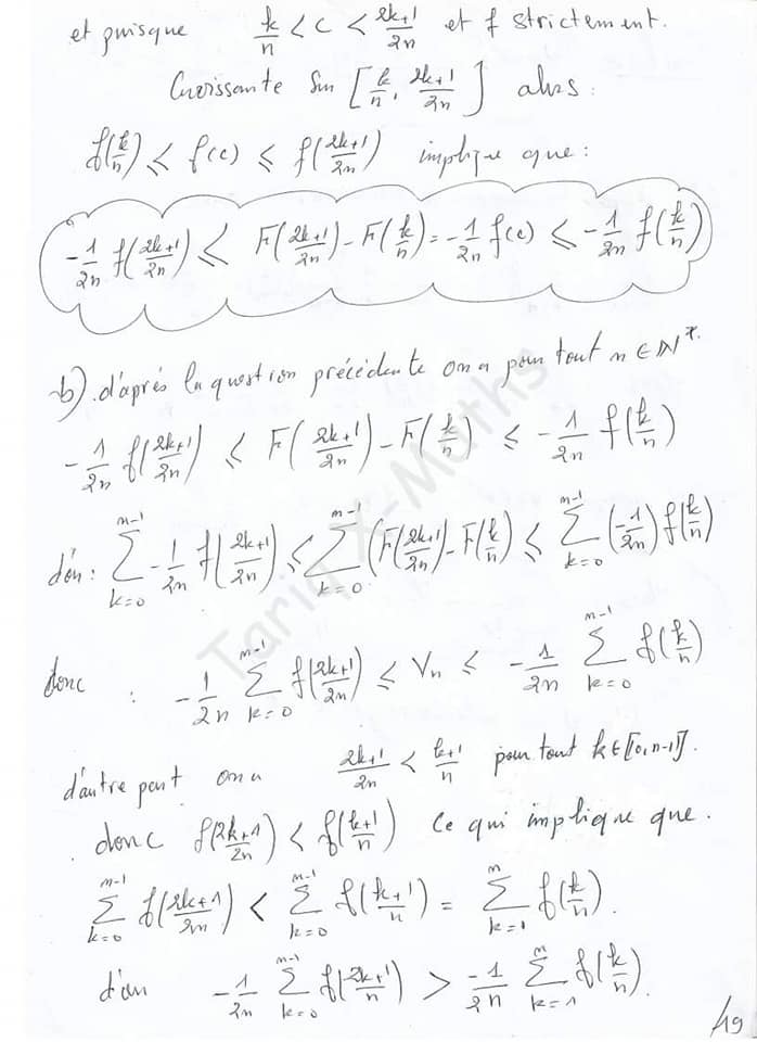 Correction Examen national 2020-sciences math-Mathématiques