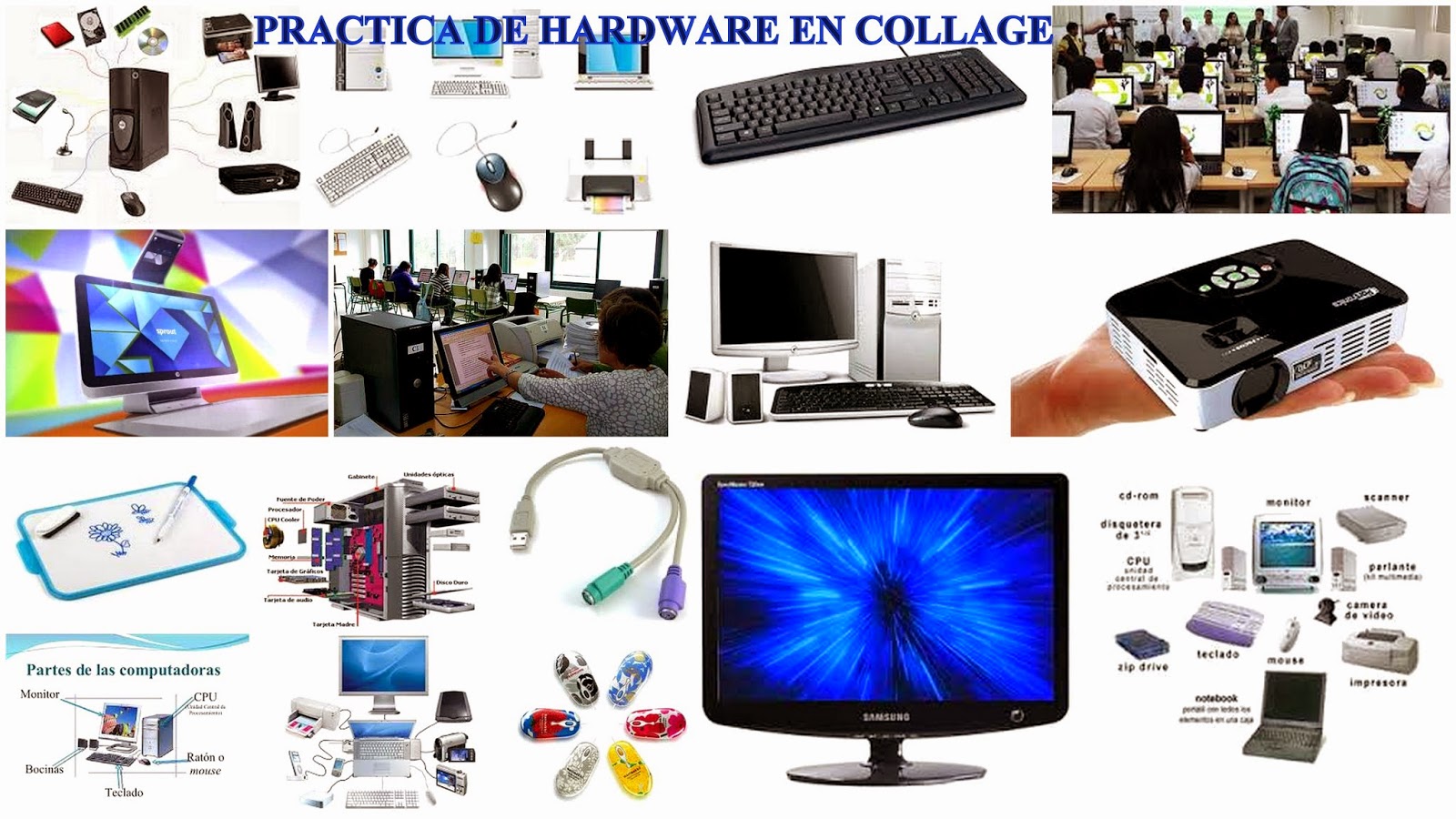 Impacto Tecnológico.: Collage de practica docente de Hardware en picasa.