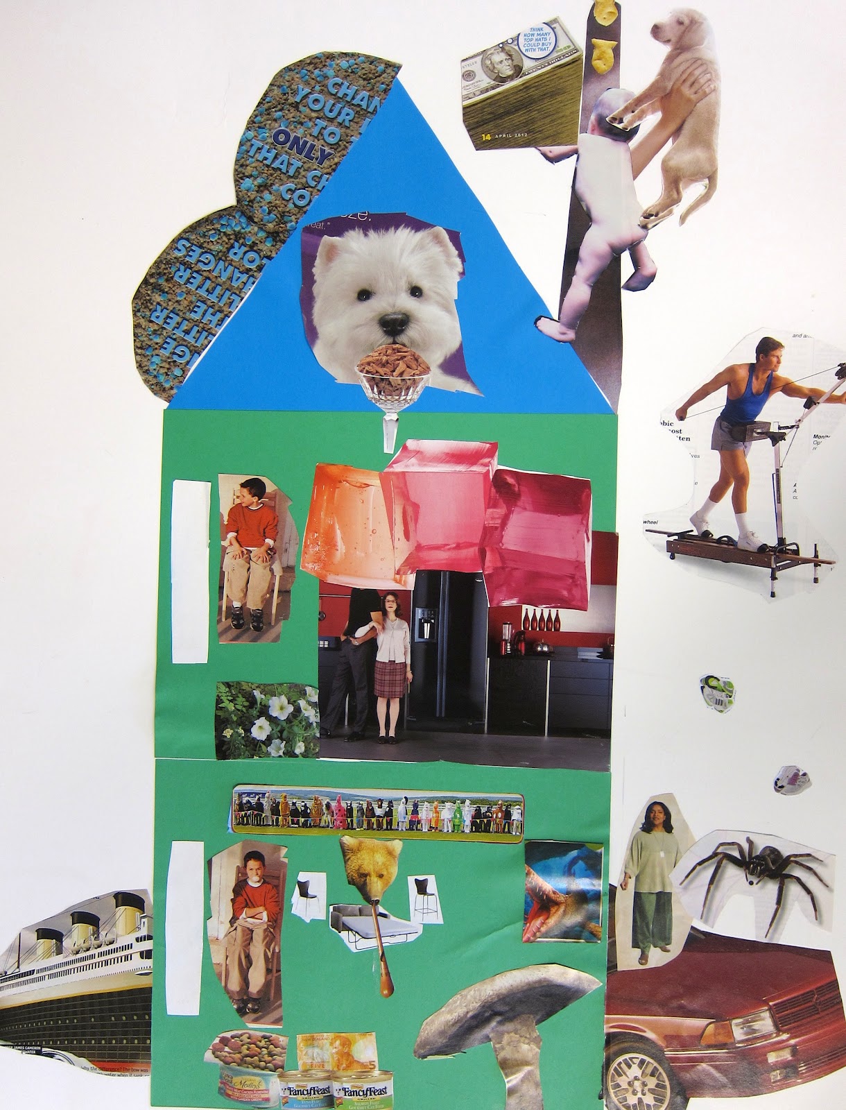 Art is Basic-- Art Teacher Blog: Surreal House Collages