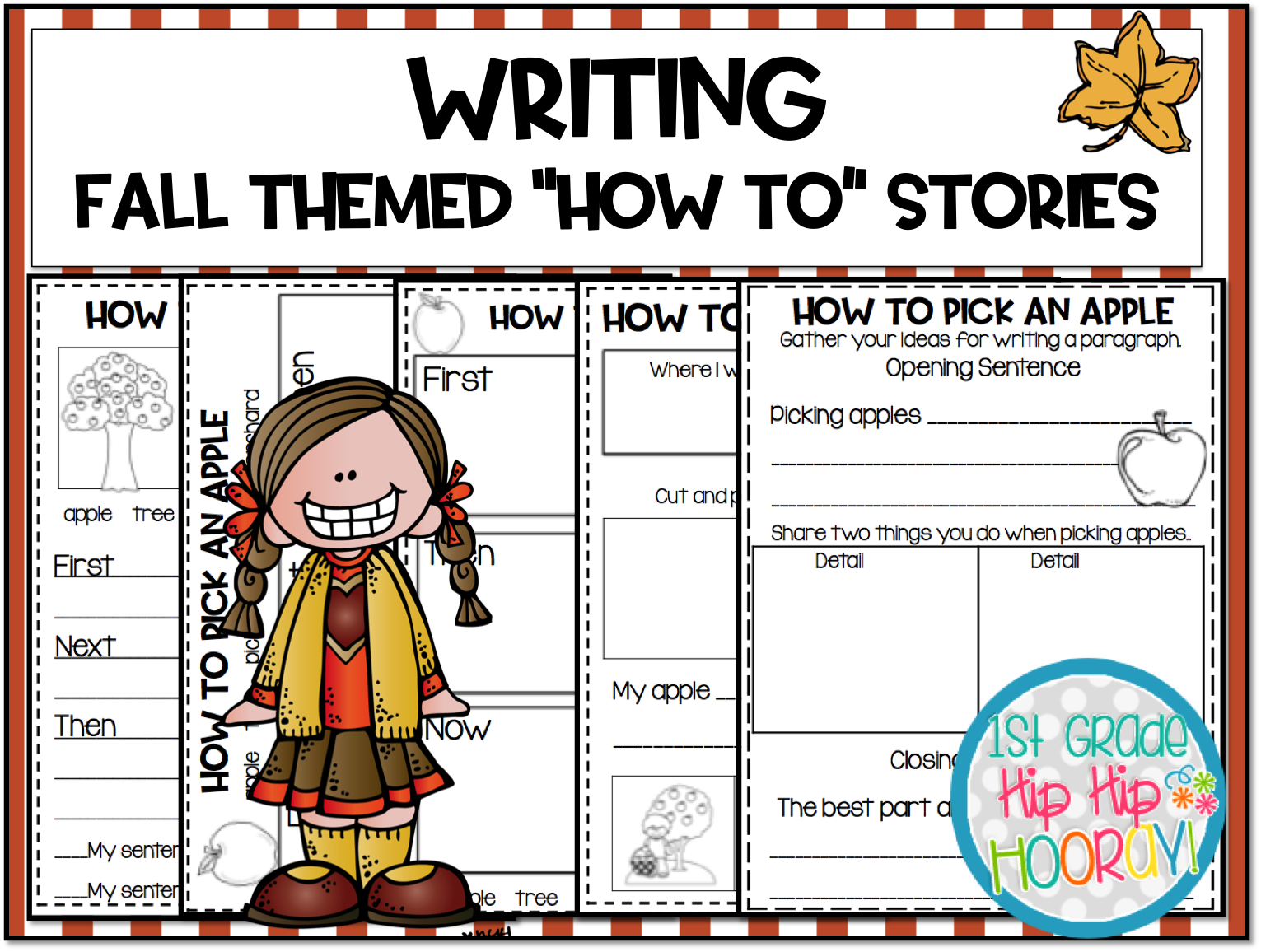 1st Grade Hip Hip Hooray!: HOW TO Writing Projects for Fall