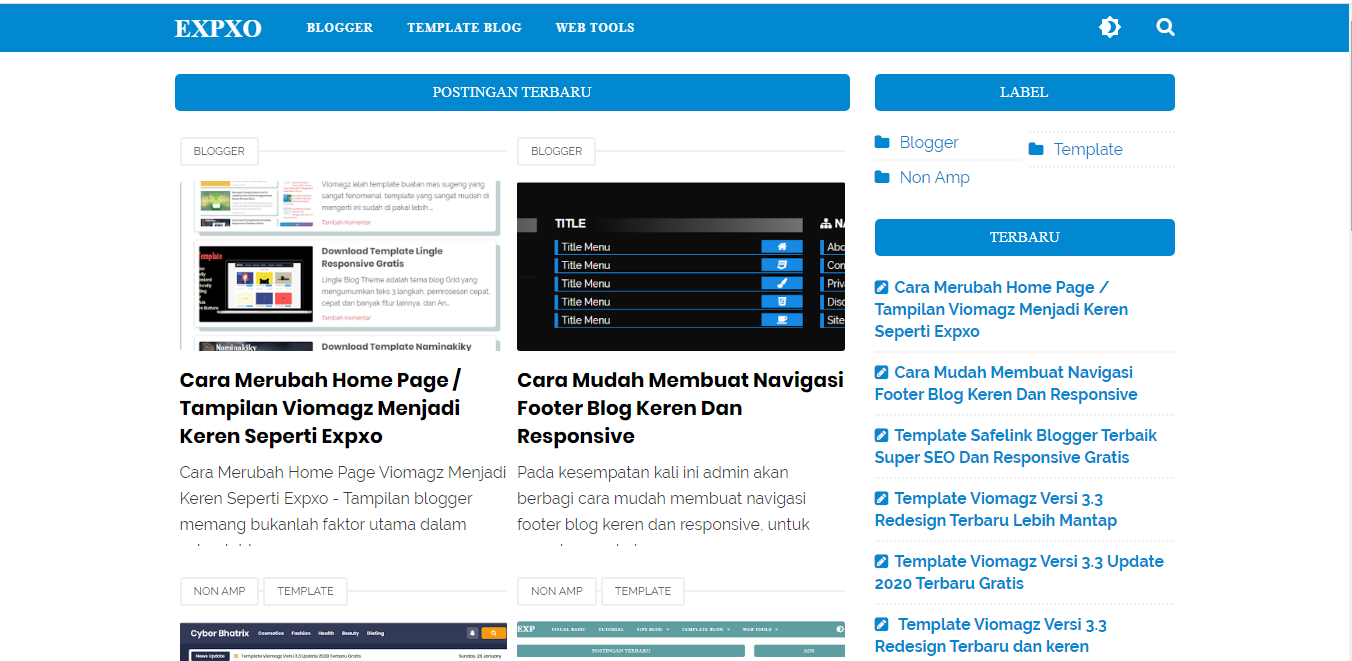 Cara Membuat Tampilan Blog Seperti Website Cara Membuat Tampilan Blog ...