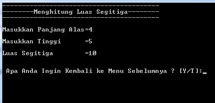 Program C++ Menghitung Luas Lingkaran dan Segitiga - cariduit.id