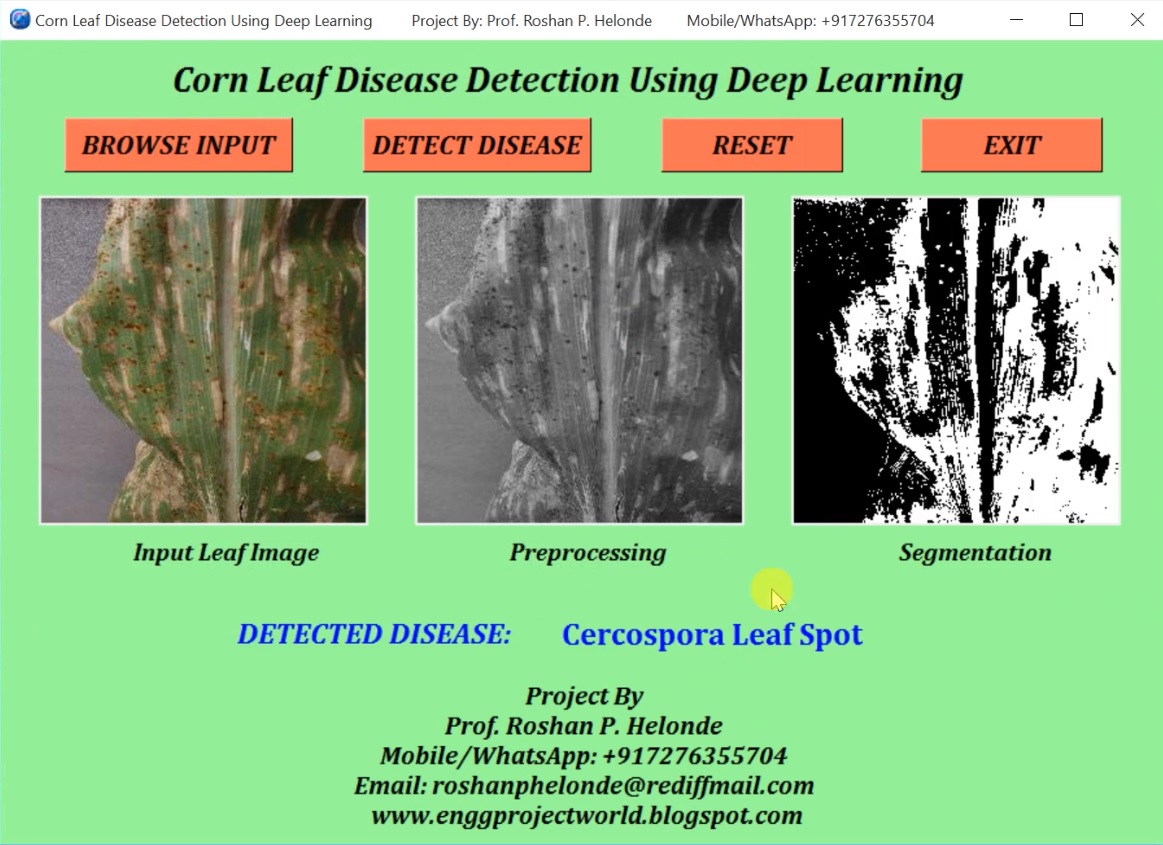 Corn Leaf Disease Detection Using Deep Learning Python Project With