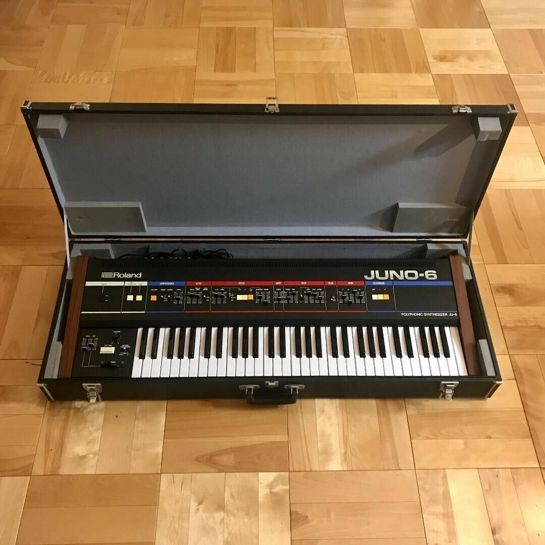 MATRIXSYNTH: Roland Juno-6 SN 160924 w/ Original Hard Case
