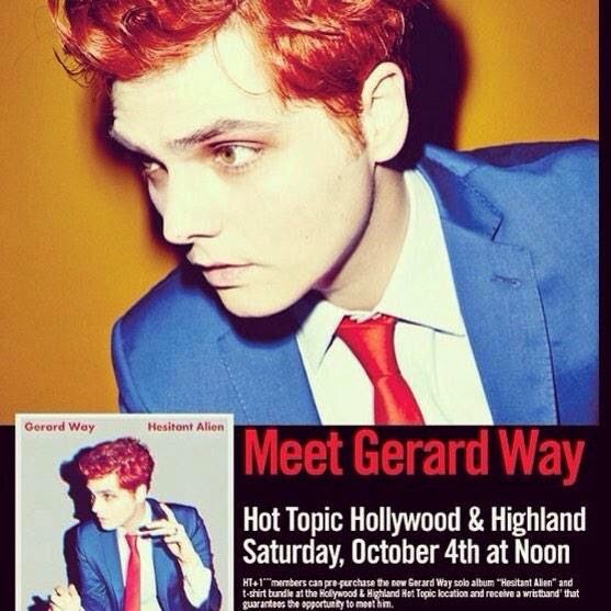 Gerard Way Street Team: September 2014