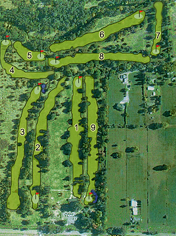 Churn Creek Golf Course: Course Layout