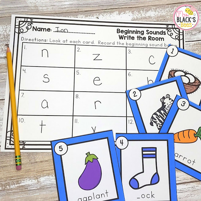 Kindergarten Write the Room Bundle | Mrs. Black's Bees