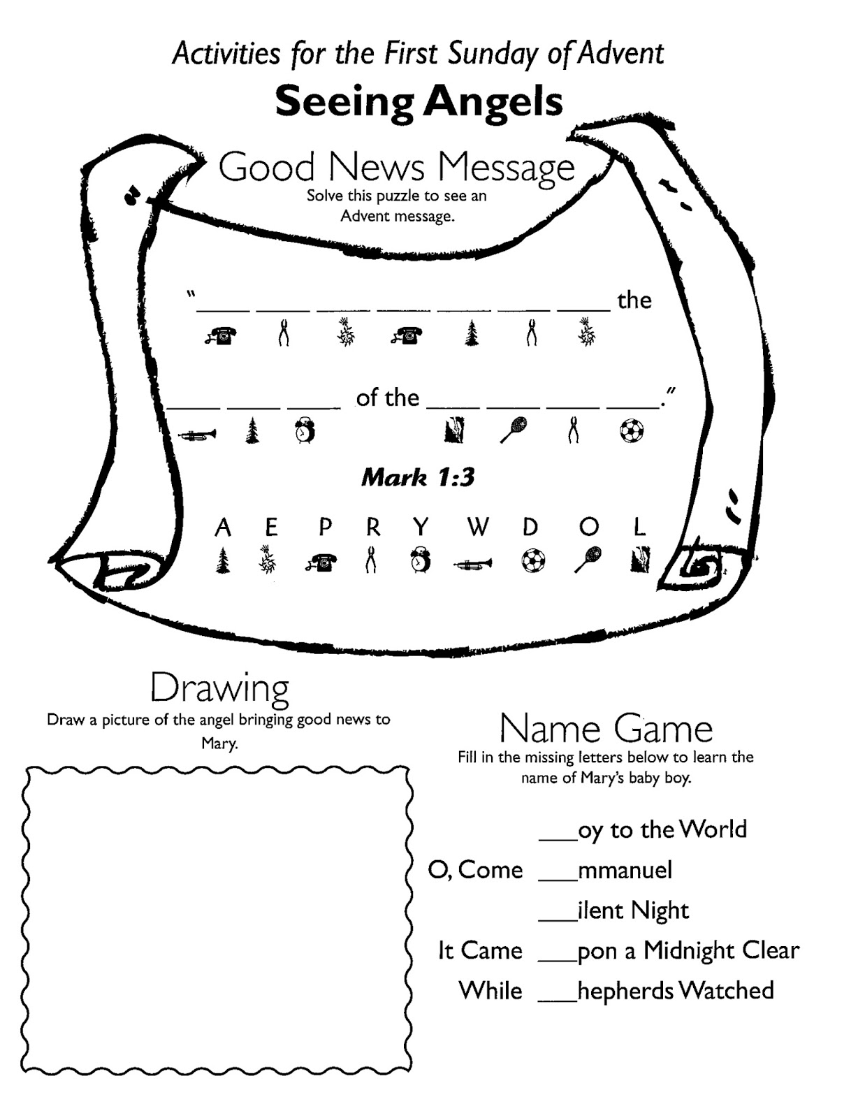 First Week of Advent 2016 - Seeing Angels