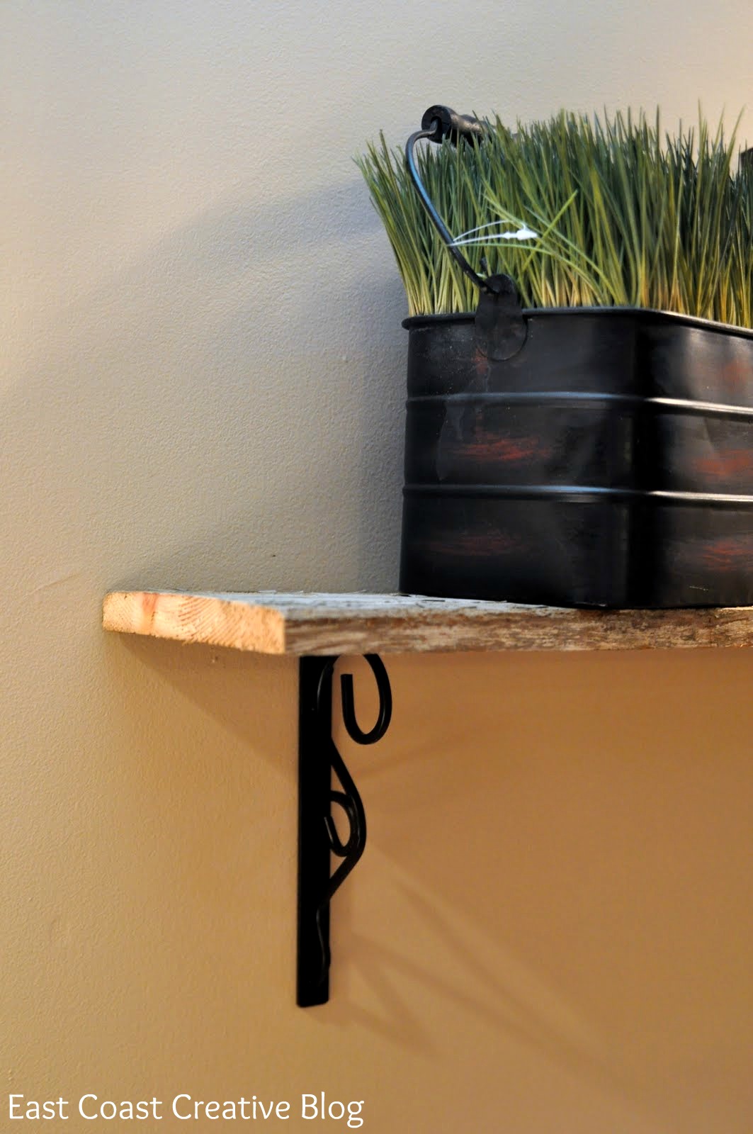 DIY Barnwood Shelves | East Coast Creative