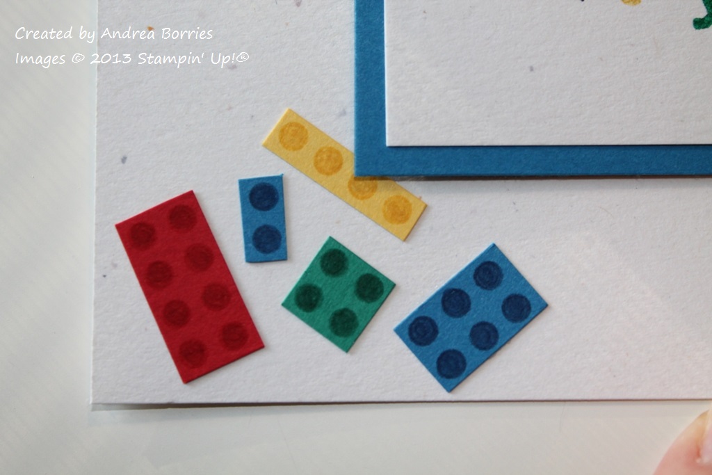 Snippets: Lego-inspired birthday card