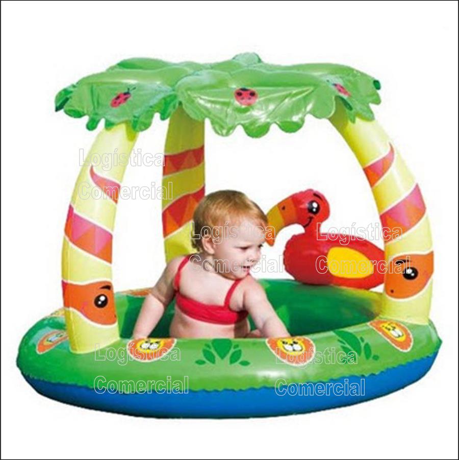 Piscinas Inflables: piscina inflable para bebe con parasol coquito 52179 Piscinas Inflables: piscina inflable para bebe con parasol coquito 52179
